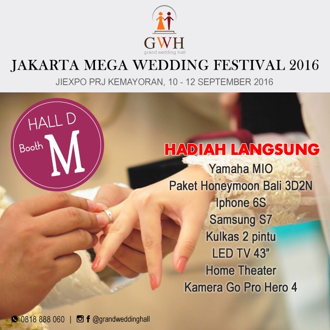 Special Promo by GRAND WEDDING HALL at PRJ Hall D, 10 - 12 September ...