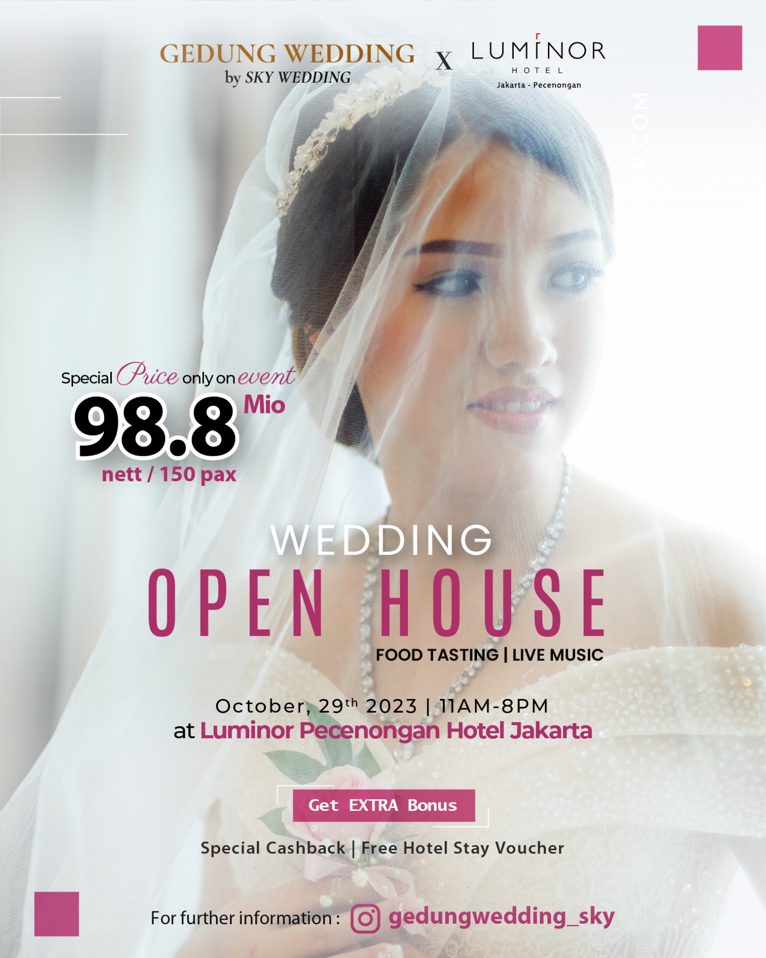 Wedding Open House Gedung Wedding by Sky Wedding x Luminor Hotel ...